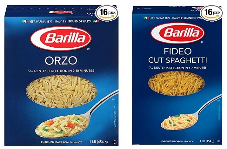 Amazon: 16-Pk Barilla Pasta Fideo Cut Spaghetti or Orzo Only $11 – $12. ...