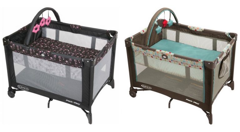 Graco Pack 'N Play Playard With Removable Bassinet and Toy Bar Only $39 ...