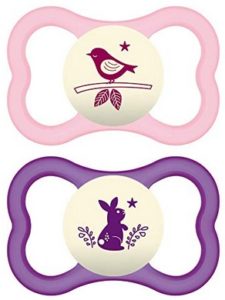 MAM Air Night Pacifiers (2 pack), MAM Sensitive Skin Pacifier 6+ Months ...