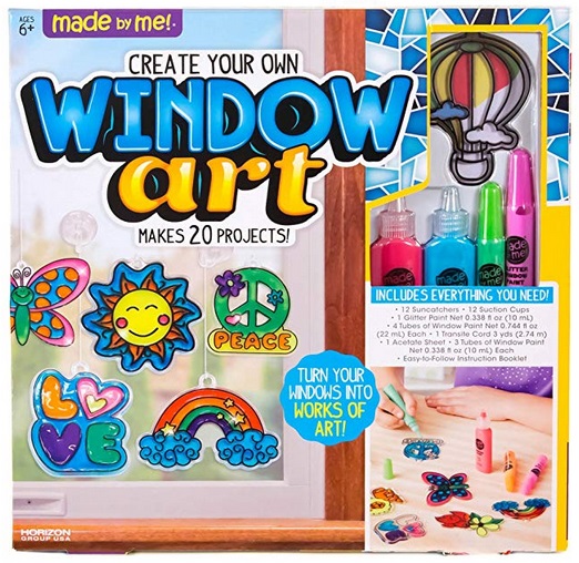 Made By Me Create Your Own Window Art - Kit Includes 12 Pre-Printed ...
