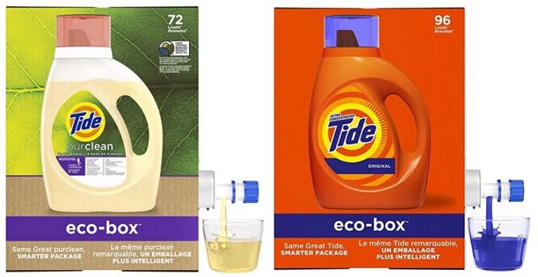 Tide Purclean Plant-based Liquid Laundry Detergent eco-box, 105 Oz, 72 ...