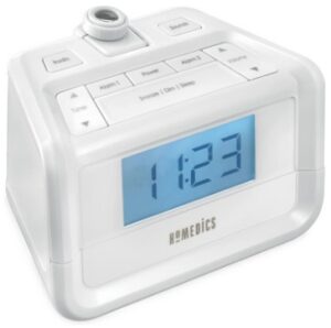 HoMedics SoundSpa Dual Alarm Digital FM Clock Radio | Time Projection ...