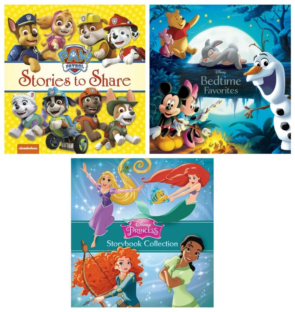Paw Patrol, Disney Bedtime, or Disney Princess Storybook Collection ...