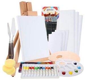 Complete Acrylic Paint Set by Glokers – 36 Piece Professional Painting ...