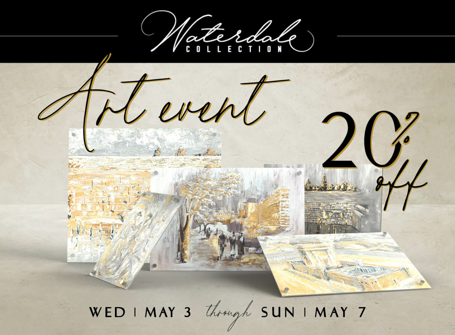 Once a Year! Waterdale is having their Annual 20% OFF ALL ART Sale ...