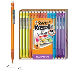 BIC Xtra-Smooth Mechanical Pencils with Erasers, Bright Edition Medium ...