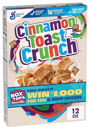 Original Cinnamon Toast Crunch Breakfast Cereal, Crispy Cinnamon Cereal ...