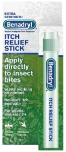 Benadryl Extra Strength Itch Relief Stick, Topical Analgesic for Pain ...