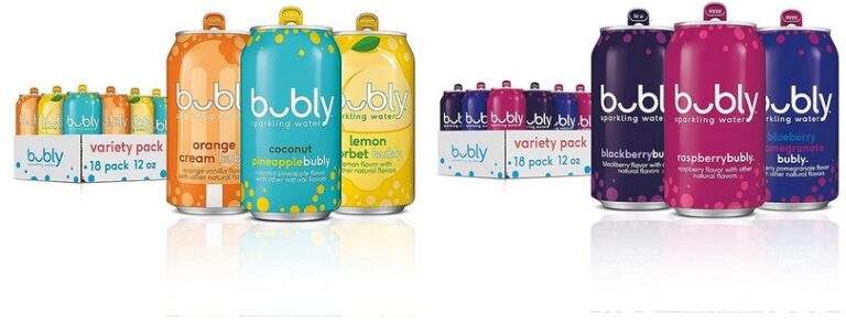 bubly Sparkling Water, Citrus or Triple Berry Variety Pack, 12oz Cans ...