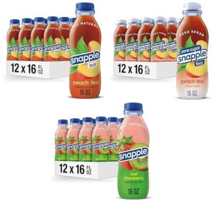 Snapple Peach Tea, Zero Sugar Peach Tea or Raspberry Tea, or Kiwi ...