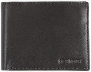 Steve Madden Men's Leather Wallet RFID Wallet Extra Capacity Attached ...