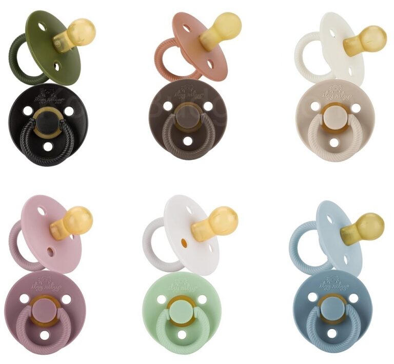 Itzy Ritzy Natural Rubber Pacifiers, Set of 2, Ages 0 – 6 Months Only ...