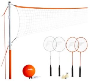 Franklin Sports Volleyball + Badminton Combo Sets - Backyard + Beach ...