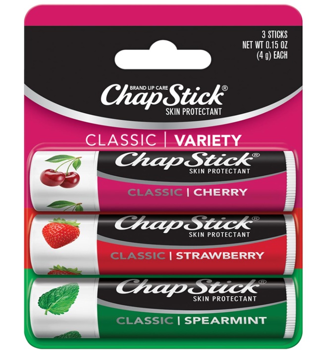 ChapStick Lip Care Set, Classic Collection 3-Pack – Spearmint, Cherry ...