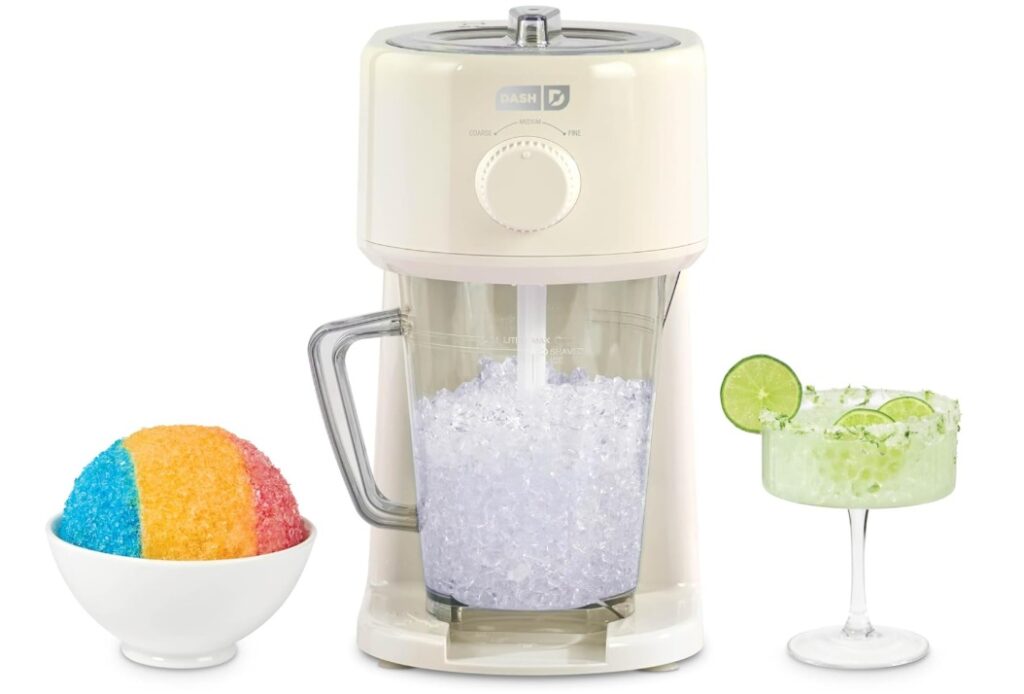 Dash Deluxe Shaved Ice & Slushy Maker with Serving Pitcher, 1L, Multi ...