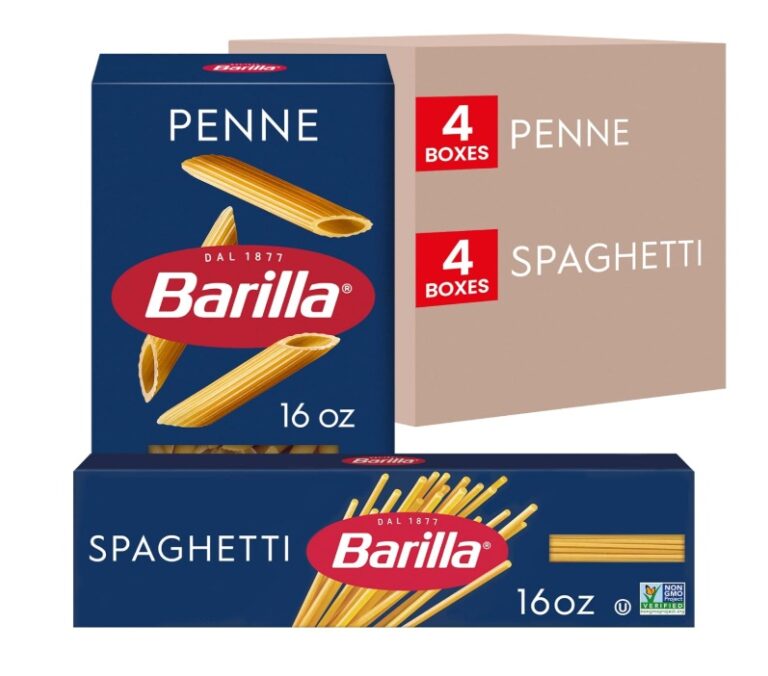 Barilla Penne & Spaghetti Pasta Variety Pack, 16 oz. Boxes (Pack of 8 ...