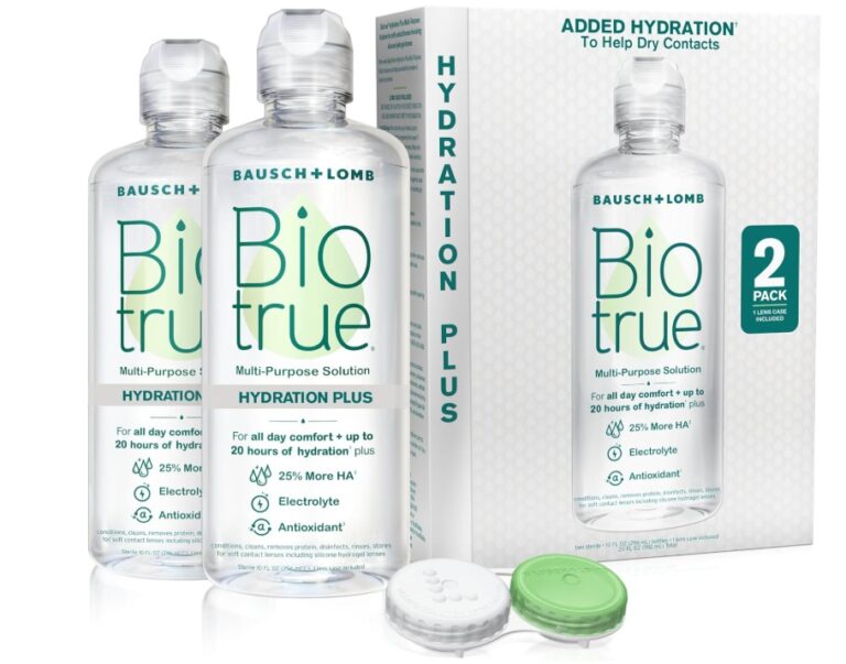 Biotrue Hydration Plus Contact Lens Solution with Lens Case, Multi ...