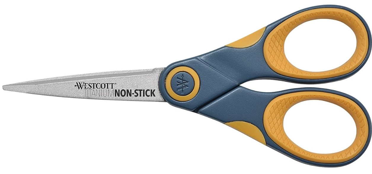 Westcott ‎14881 5-Inch Non-Stick Titanium Scissors For Office and Home ...