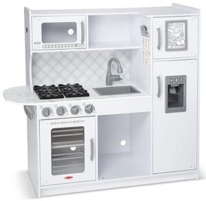 Melissa & Doug Wooden Chef's Kitchen Set for Kids with Play Kitchen ...