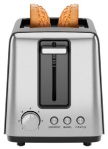 Chefman 2 Slice Toaster, 7 Shade Settings, Removable Crumb Tray, Thick ...