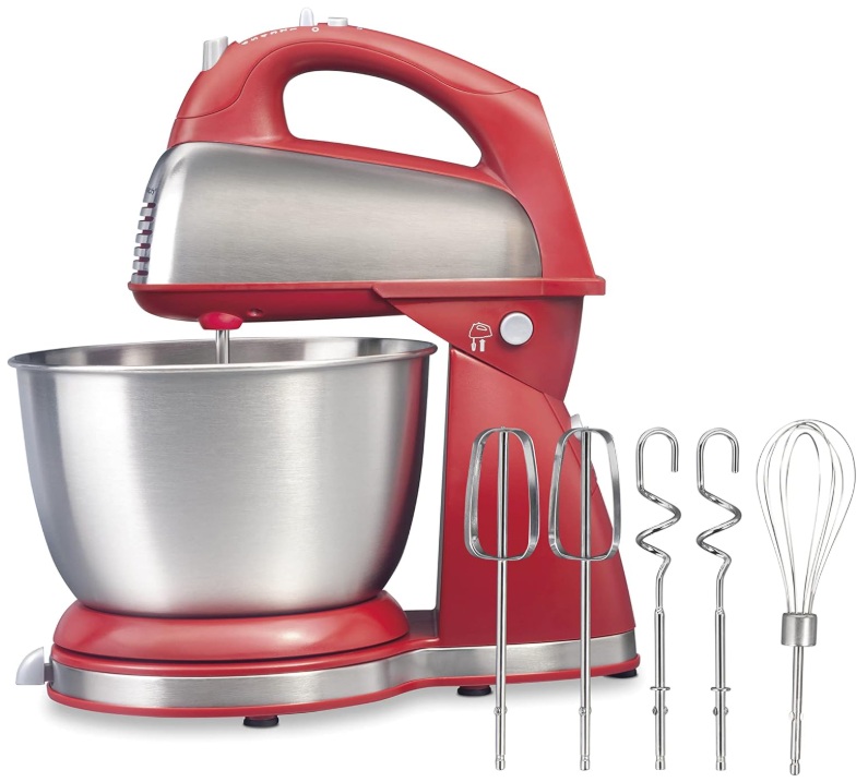 Hamilton Beach Classic Stand and Hand Mixer, 4 Quarts, 6 Speeds with ...