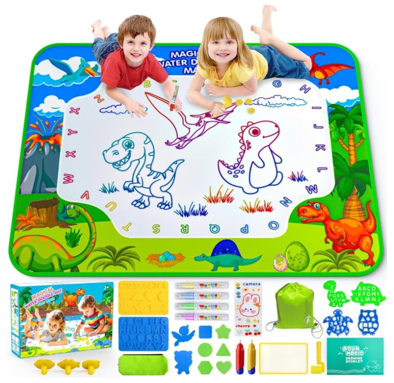 Water Doodle Mat for Kids 32x40 Inch, Mess Free Coloring Mat ...