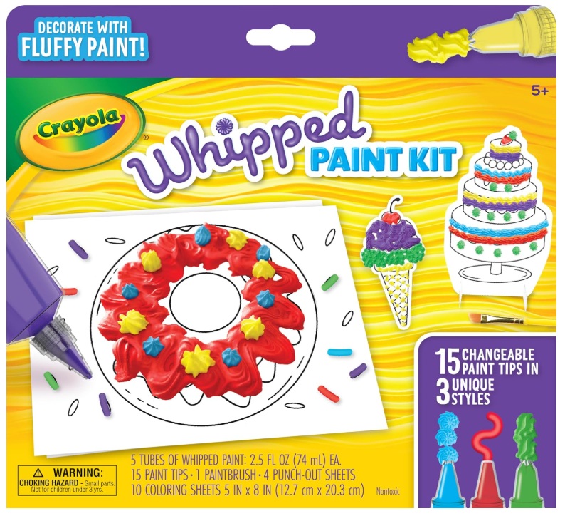Crayola Whipped Paint Kit, Puff Paint, 3D Paint Set for Kids, 3 Unique ...