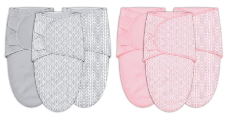 SWEET DOLPHIN 3-Pack Baby Swaddle Sleep Sacks - Newborn Swaddle Blanket ...