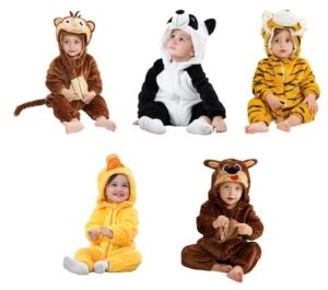 Baby Animal Cosplay Costume Hooded Romper Soft Infant Toddlers ...