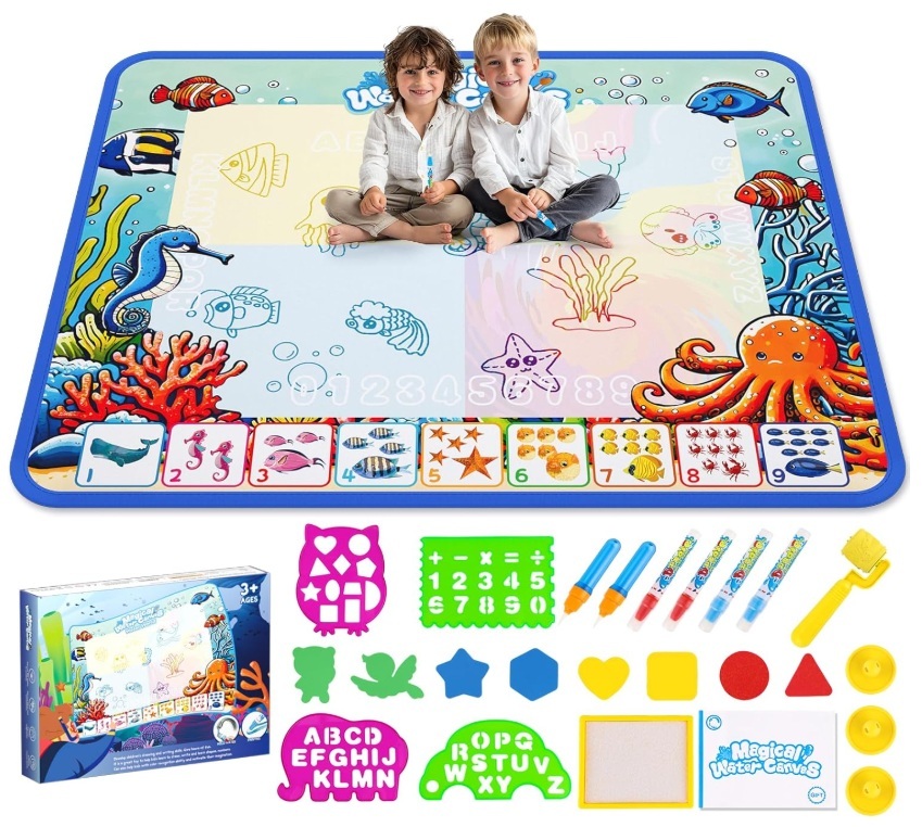 Water Doodle Mat,Kids Painting Mat, Toddlers Drawing Writing Toys ...