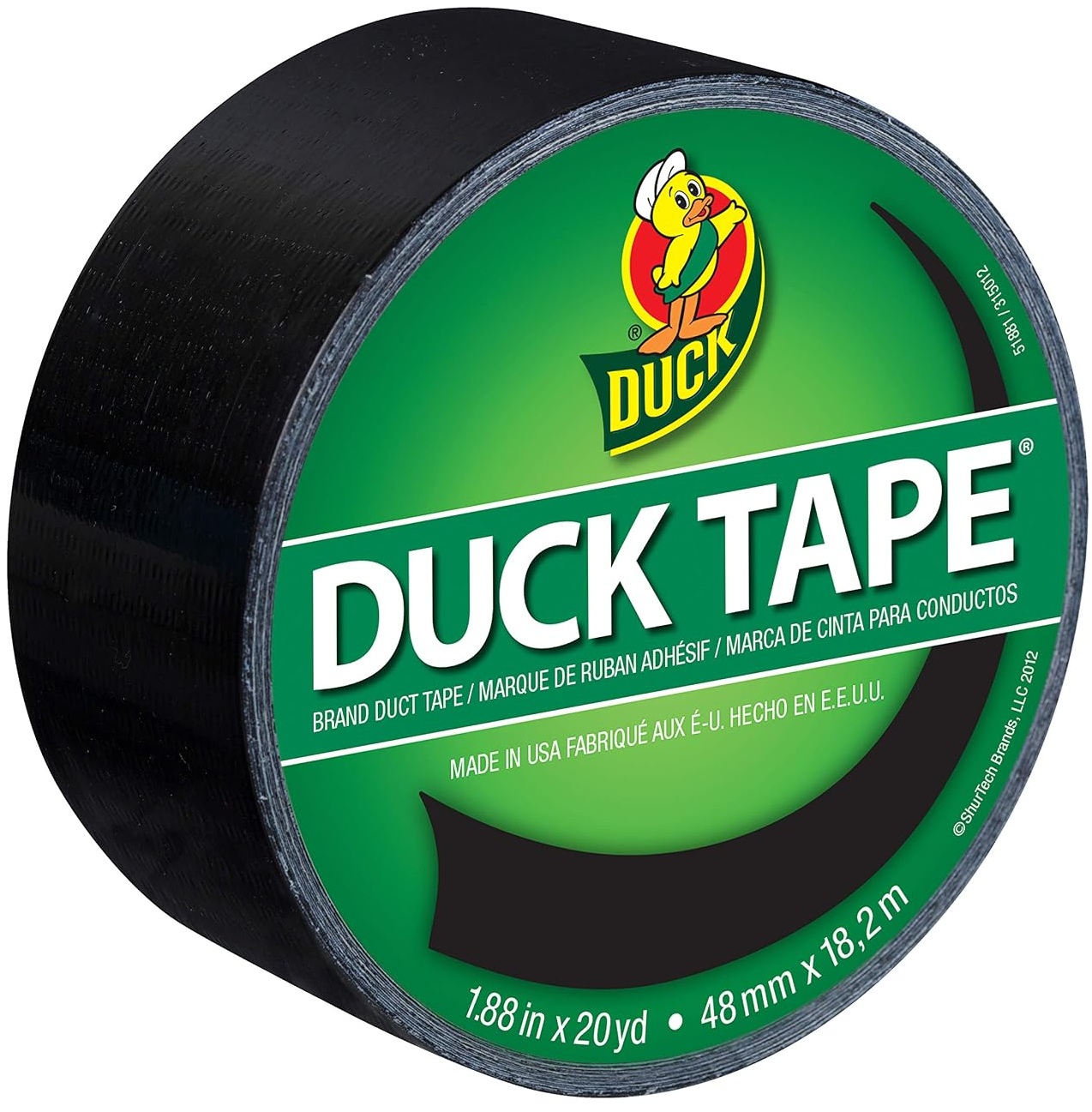 Duck Brand 1265013 Color Duct Tape, Single Roll, Black Only $3.50 (was ...